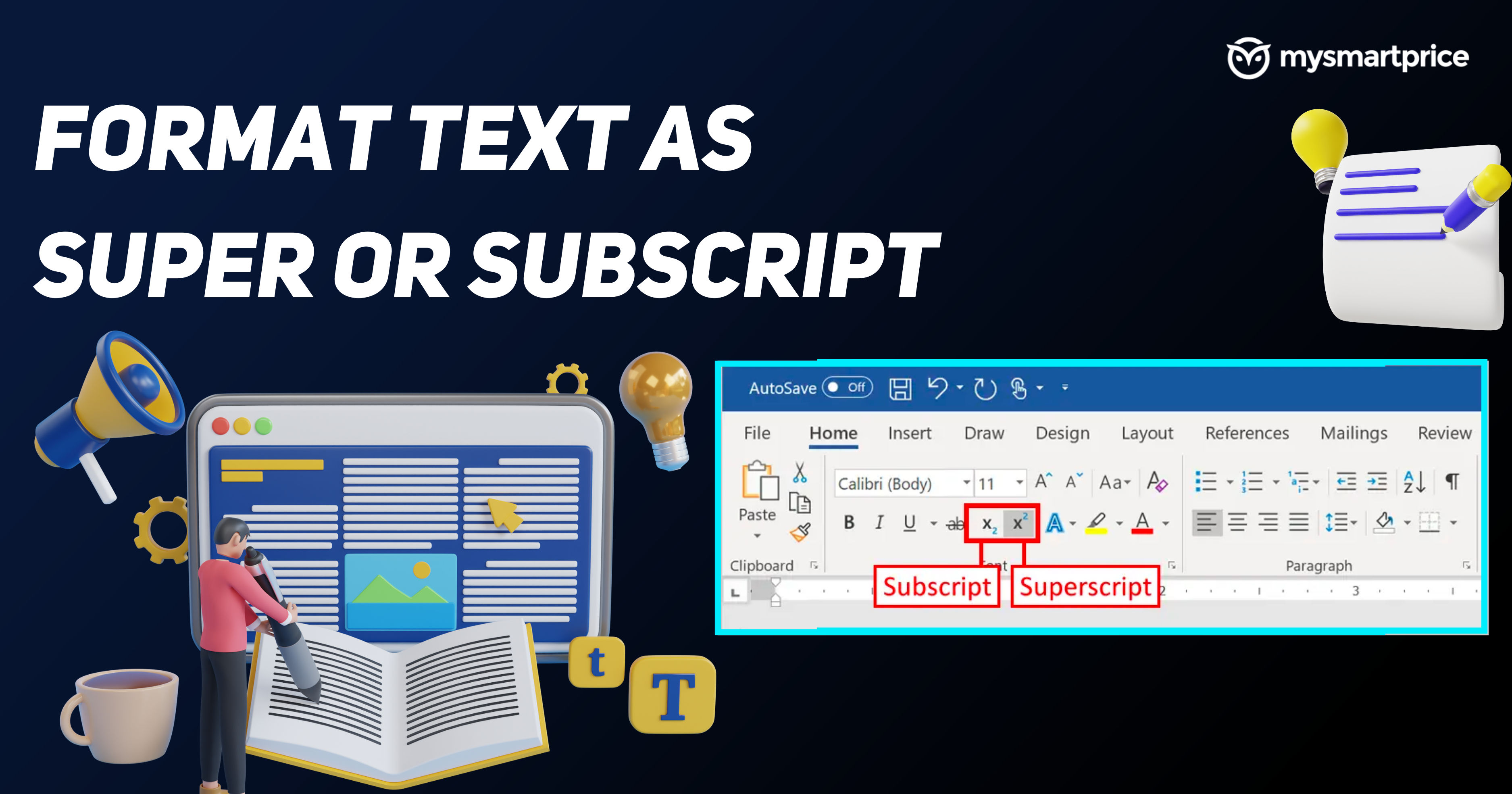 Format Text As Superscript Or Subscript How To Add Subscript Or