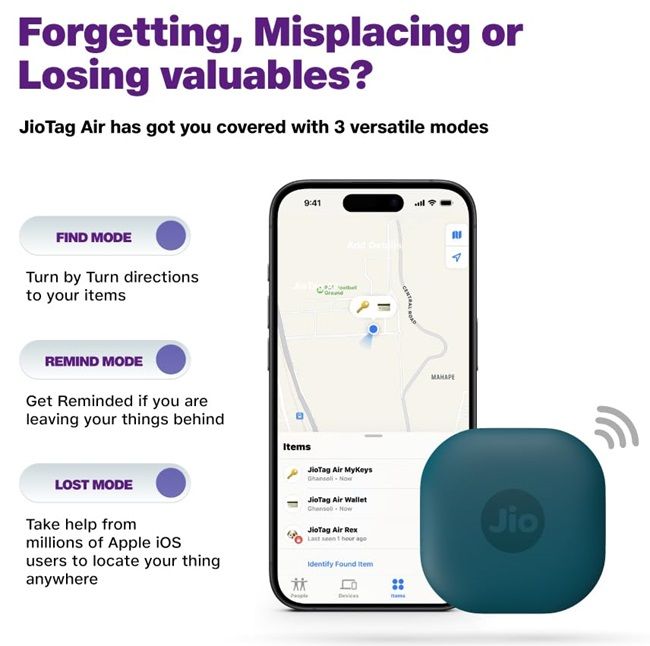 JioTag Air Bluetooth Tracker Launched in India: Price, Features ... JioTag Air Bluetooth Tracker Launched in India: Price, Features ...
