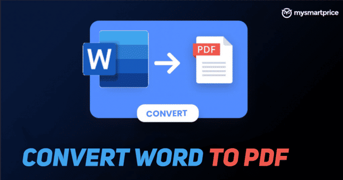 Word To PDF Converter How To Convert Word Document To PDF File Online 