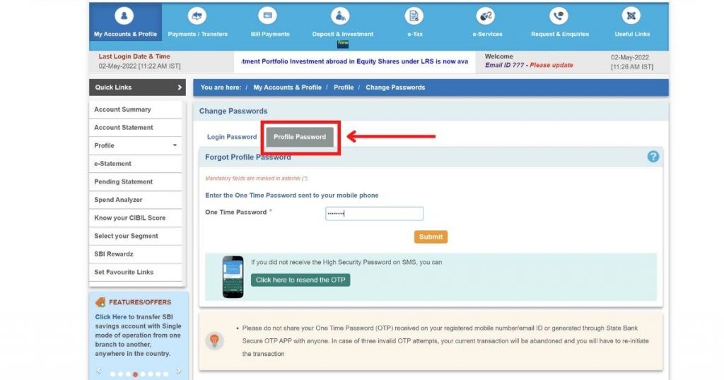 Reset SBI Profile Password How To Reset Your SBI Profile Password reset-sbi-profile-password-how-to-reset-your-sbi-profile-password