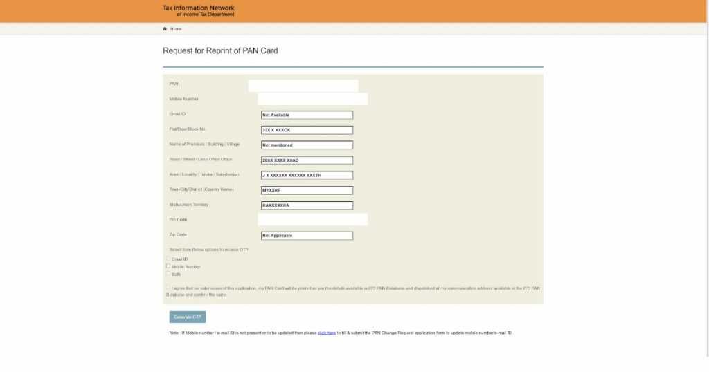 Reprint Pan Card How To Get Duplicate Pan Card Online Fees Required