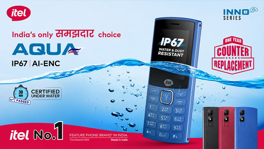 itel Launches Aqua Feature Phone in India at Rs 1,799 With IP67 Rating ...